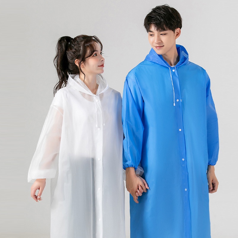 Eva Outdoor Raincoat Reusable Unisex Eco-friendly Raincoat Reusable ...