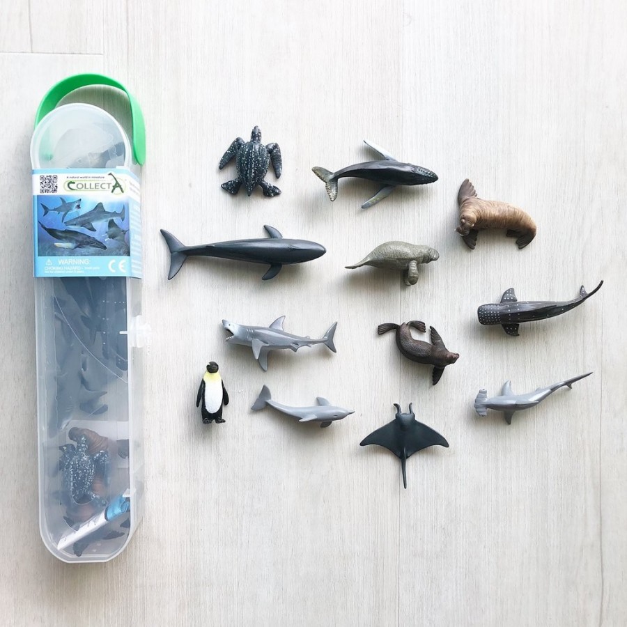Toy Collecta Box of Mini Sea Animals 1 Figure / Figurine Sea Animals ...