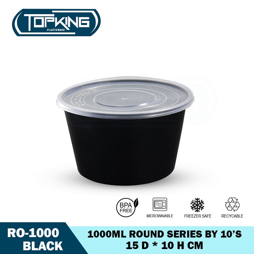 Ro-1000ml Clear And Black 34oz 10-50Pcs/Pack Environmental Friendly ...