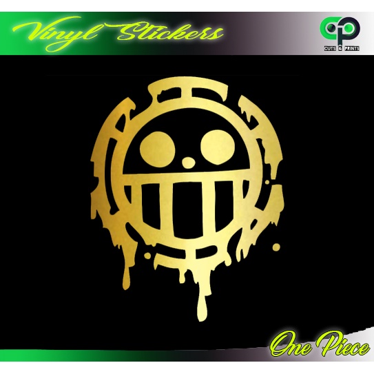 Trafalgar Law Logo 001 - One Piece Vinyl Sticker (For Laptop ...