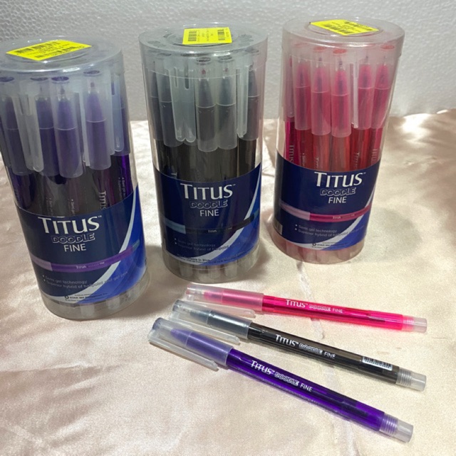 12 pieces Titus Doodle Fine Ballpen Fine Pens Colored Pens | Shopee ...