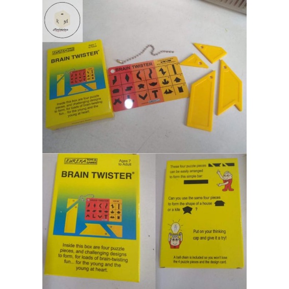 EUREKA BRAIN TWISTER SPECIAL EDITION (designs printed on laminated card ...