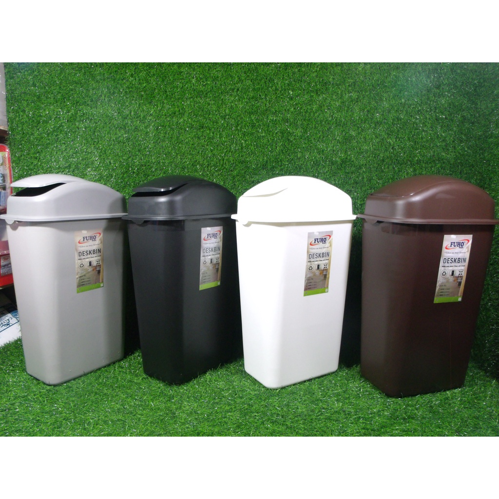 Good Quality FUHO Trashbin/Deskbin #9800 (9 Liters)(Black/White)#9900 ...