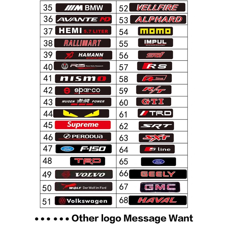 With LED light Car Grille sticker label With LED light Car Front Grille ...