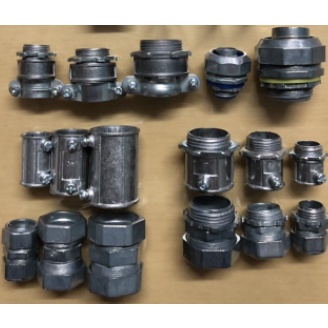 EMT conduit fittings and emt connector size 1/2, 3/4, 1 emt straight ...