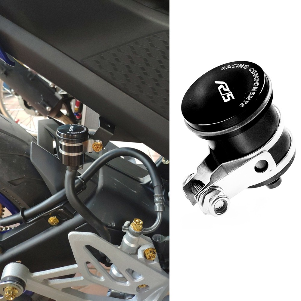 Rear Brake Fluid Reservoir Clutch Tank Oil Fluid Cup Cover For Yamaha ...