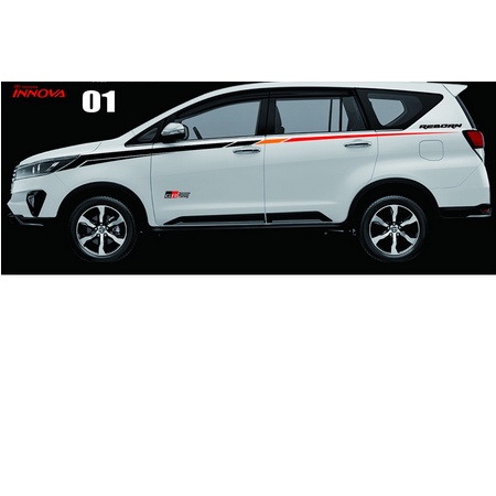 Side BODY STICKER CUTTING STICKER Variation Car ALL NEW INNOVA Simple ...