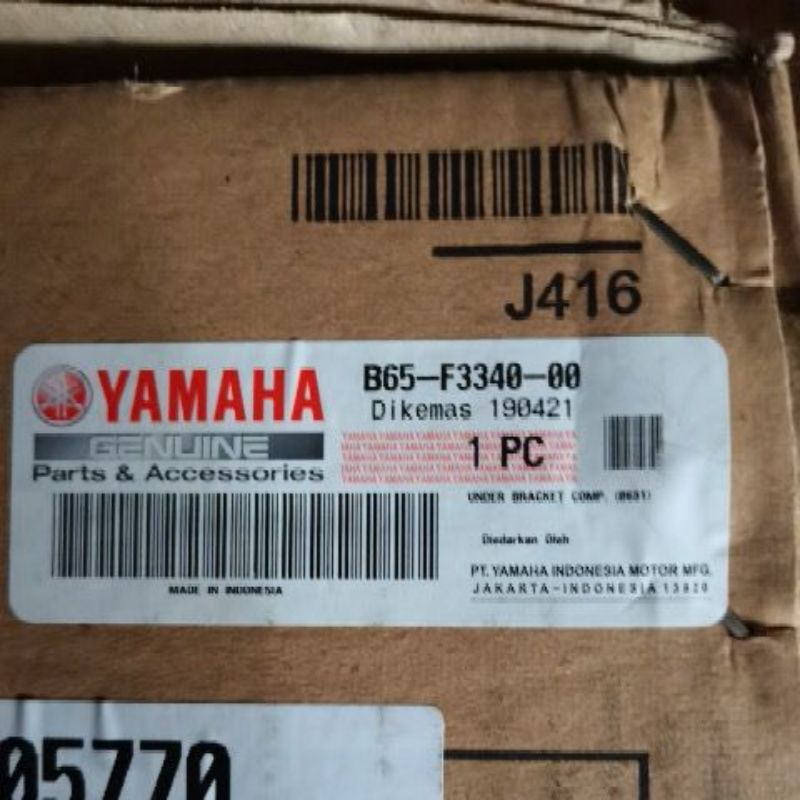 AEROX V1 V2 T POST UNDER BRACKET / T-POST YAMAHA GENUINE | Shopee ...