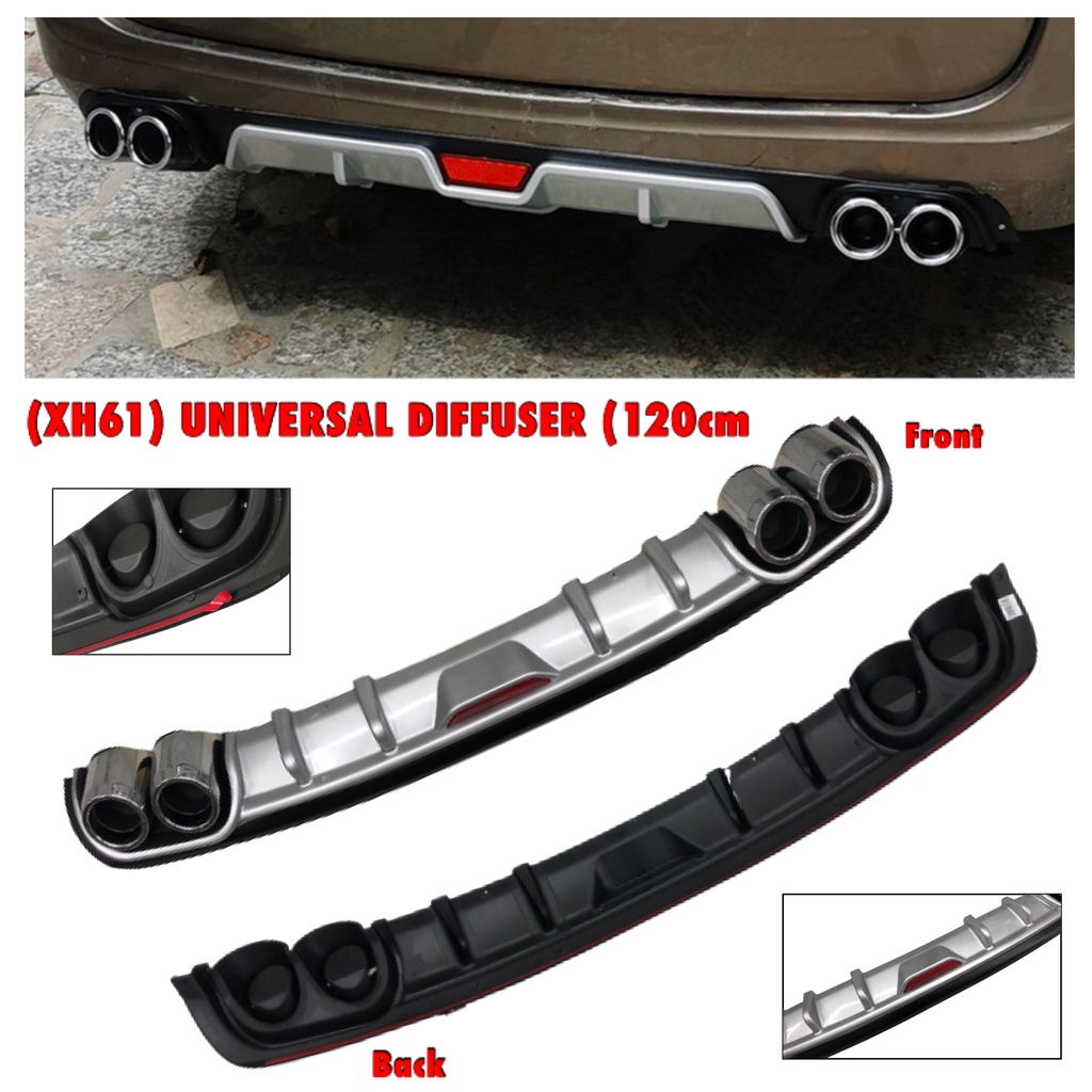 CAOS UNIVERSAL 120CM CAR REAR BUMPER DIFFUSERS LIP SPOILER BODY KITS ...