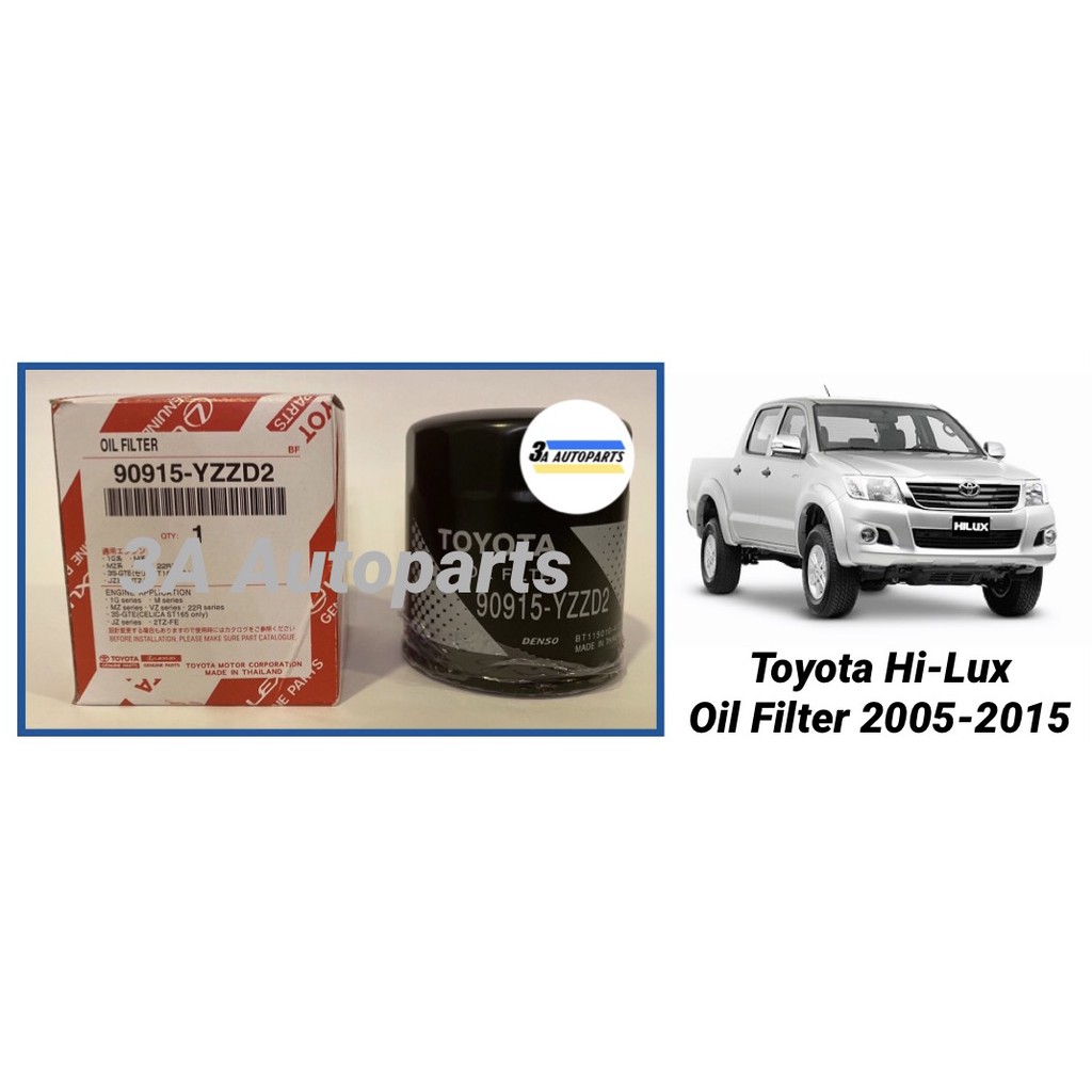 Toyota Hilux Oil Filter 2005-2015 Hi Lux | Shopee Philippines