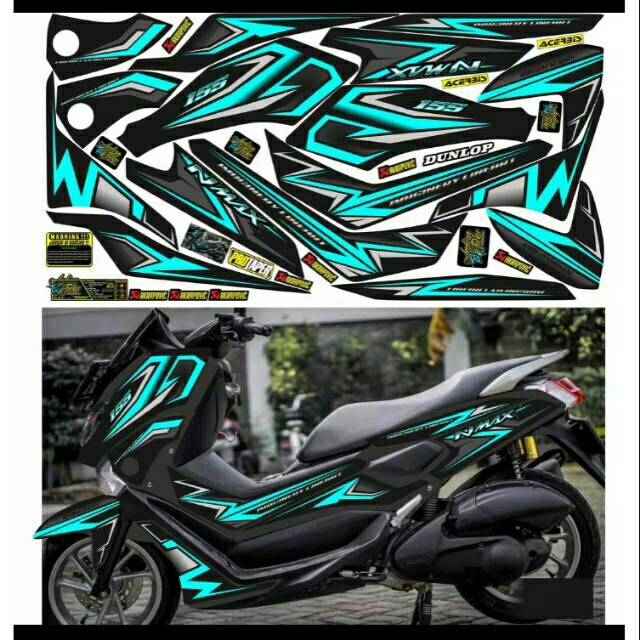 Yamaha nmax Striping stickers with custom graphic color variations ...