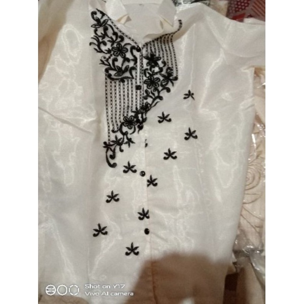 LADY BARONG/Modern Filipiñiana 3/4 Ladies Barong | Shopee Philippines