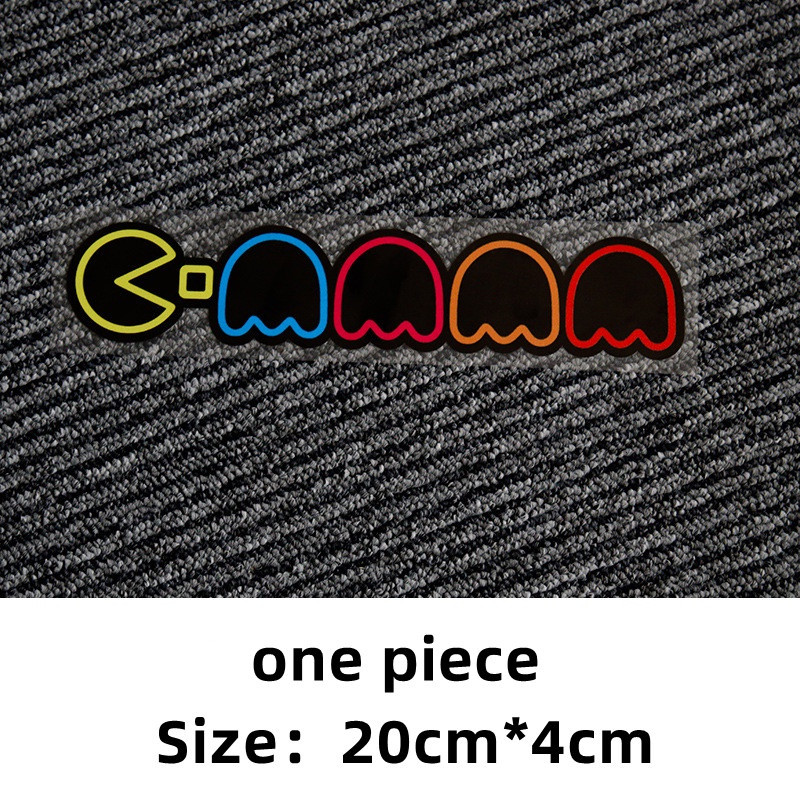 Car Sticker Game Pac Man Cartoon Cute Lovely Funny Reflective ...
