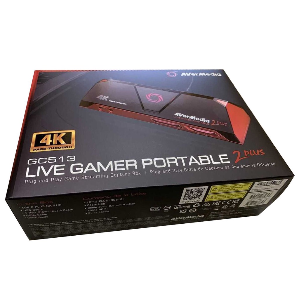 AVerMedia Live Gamer Portable 2 Plus Game Capture Card (GC513) - 4K Pass-Through | Shopee ...