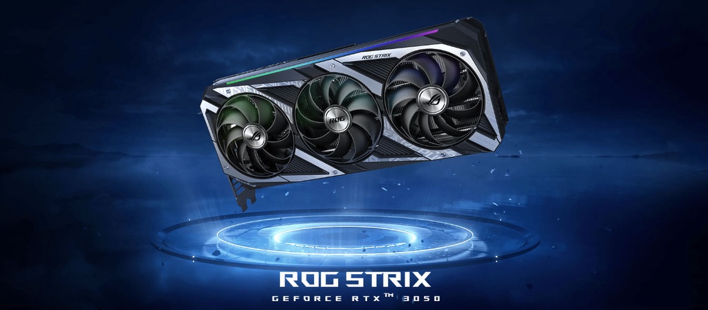 Asus ROG-STRIX-RTX3050-O8G-GAMING NVIDIA GeForce RTX 3050 8GB GDDR6 128 ...