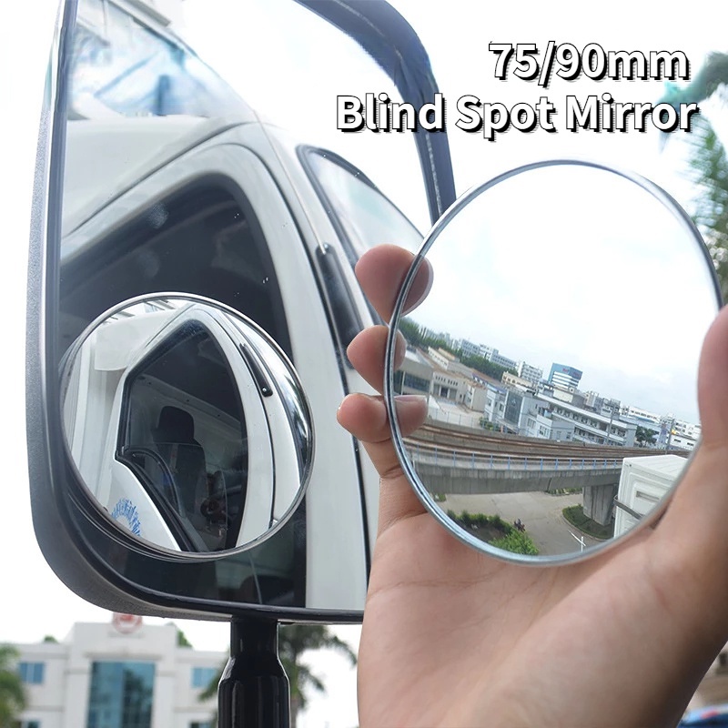 1PC 75/90mm Car Truck Bus Blind Spot Mirror Wide Angle Round Waterproof ...