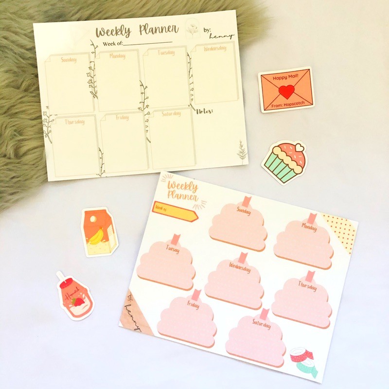 Personalized Weekly Planner | Shopee Philippines