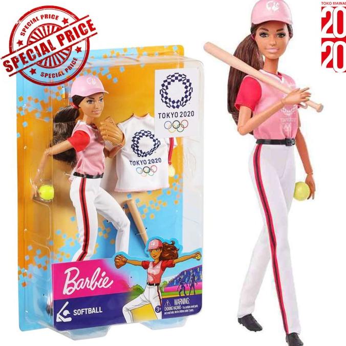 Barbie Olympic Games Tokyo 2020 Softball Doll - Gjl73 | Shopee Philippines