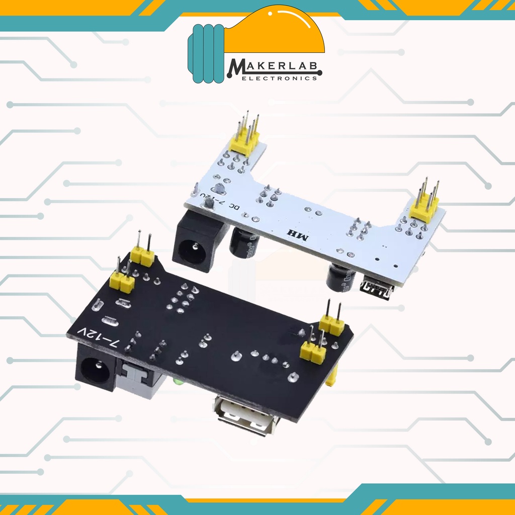 MB102 Solderless Breadboard Power Supply Module for Arduino 3.3V 5V ...