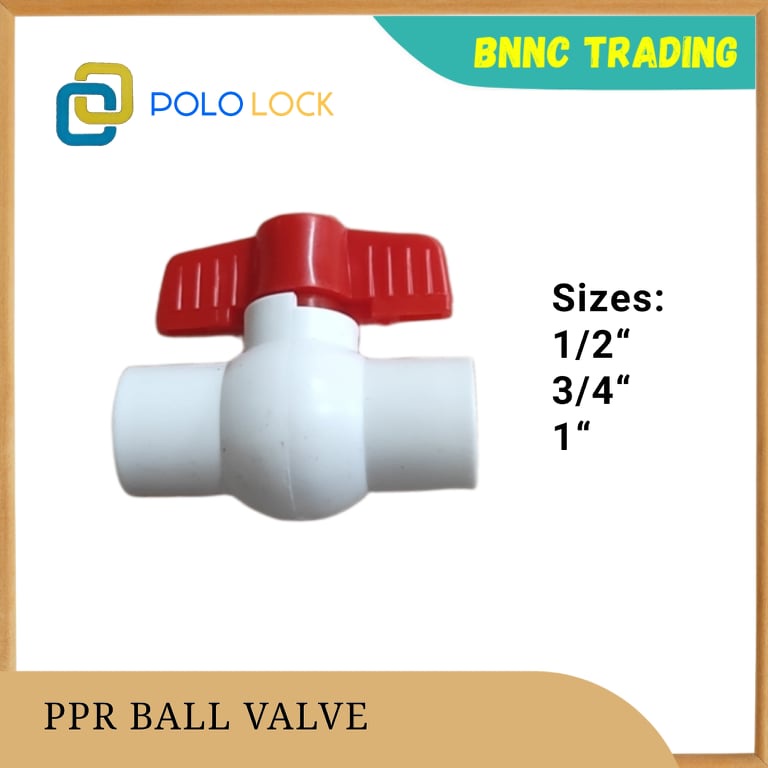 POLOLOCK PPR BALL VALVE 1/2 3/4 1 | Shopee Philippines