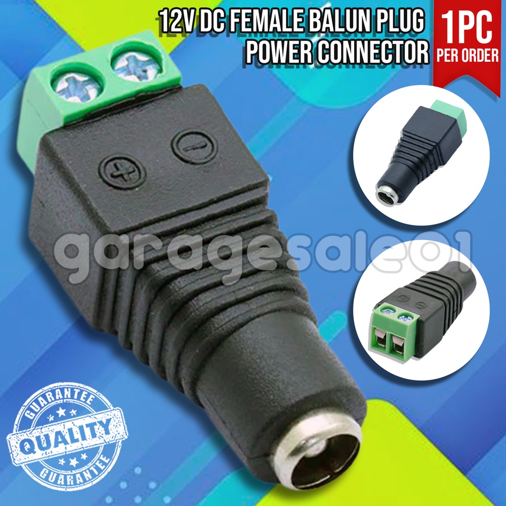 Female Barrel Jack Plug Connector 2.1 x 5.5 mm | Shopee Philippines