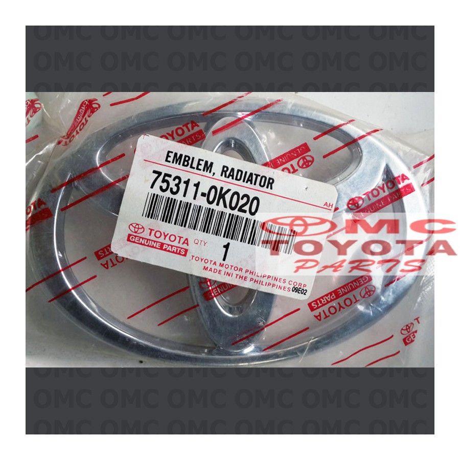 Toyota Innova 75311-0K020 Radiator Grille Logo Emblem | Shopee Philippines