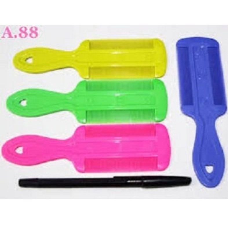Colorful HANDLE PLASTIC serit Comb serit comb dandruff lice comb ...