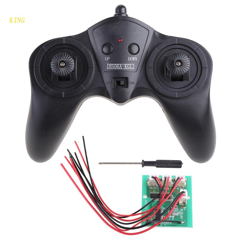 KING 2.4G Transmitter 6 Channel Remote Control Receiver DC 3.6-6V DIY ...