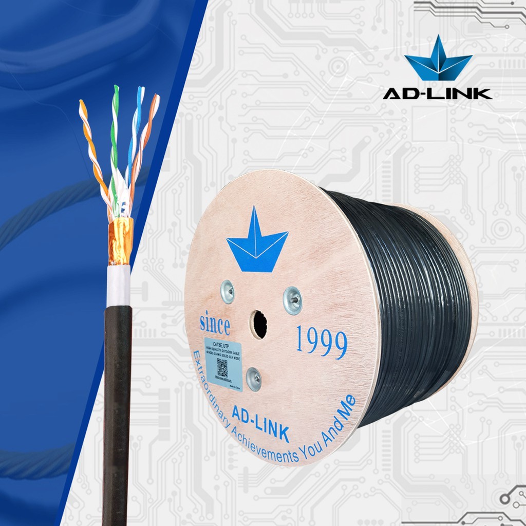 Ad-Link 305m CAT6e FTP Outdoor 4P Twisted Pair Cable CCA (AD-OUF601-C ...
