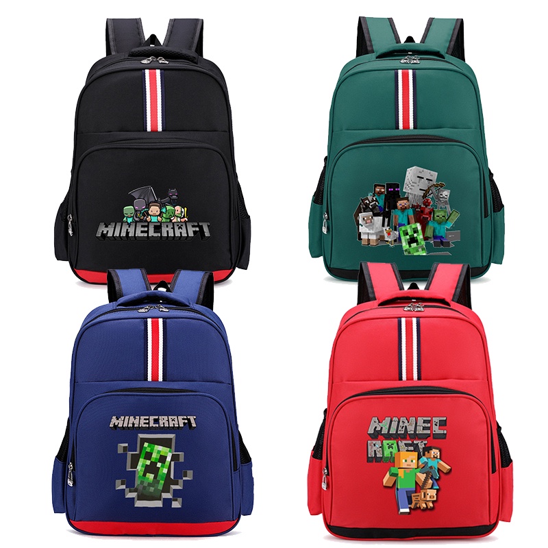 Minecraft Game Anime Large Capacity Minecraft Children's Backpack High ...