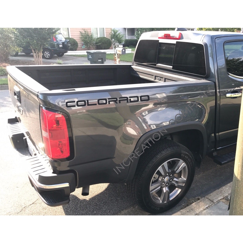 2Pcs Truck vinyl decal Chevrolet chevy Colorado side graphics rear bed ...