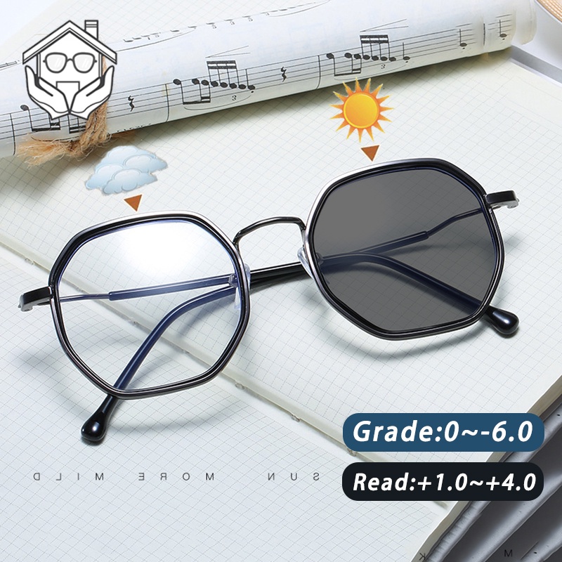 Photochromic Graded Glasses For Women Men Reading Glasses With Grade ...