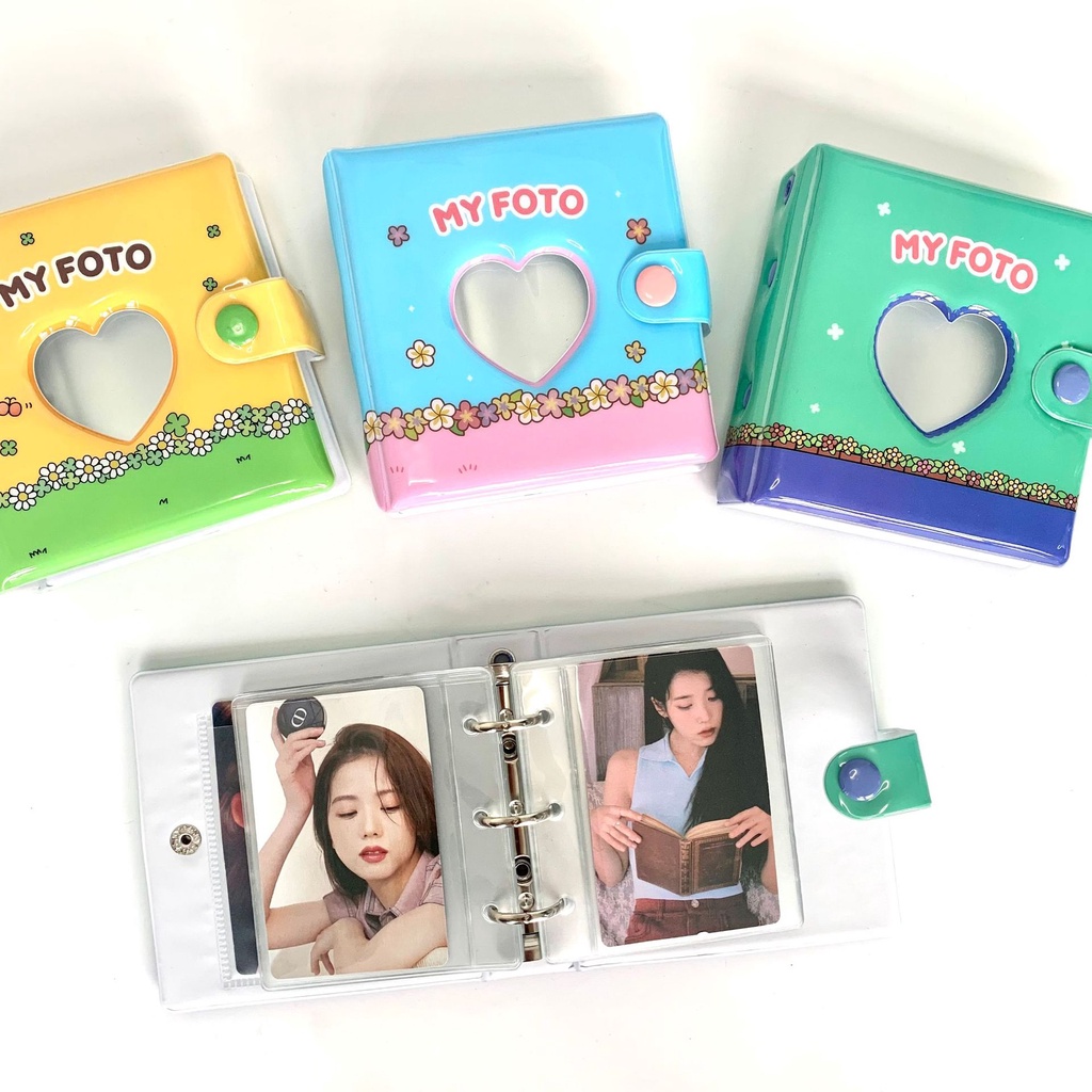 ins Contrast Color Flower 3 Inch mini Polaroid pvc Loose-Leaf Style ...