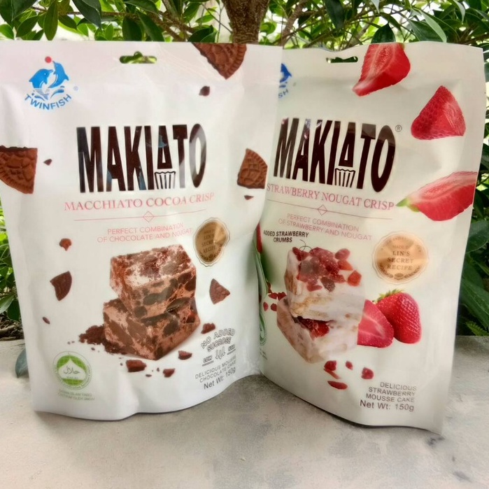 Makiato Makiato Malay Nugus Chocolate Biscuits Nougat Chewy Delicious ...