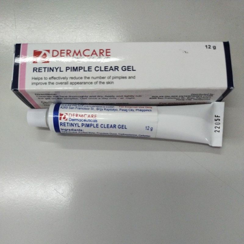 100% Authentic Dermcare Retinyl Pimple Clear Gel 12g or 20g | Shopee ...