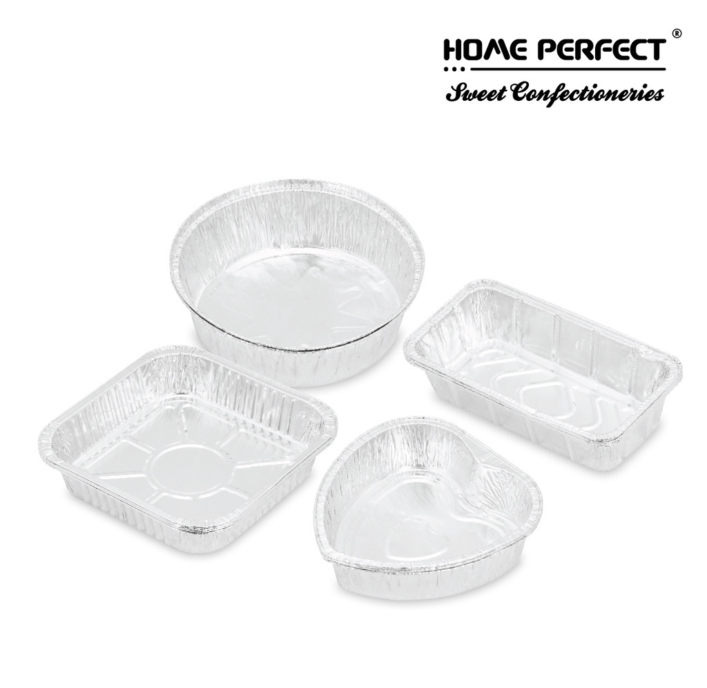 HOME PERFECT 3Pcs/Pack Loaf Shape Disposable Aluminium Foil Bake Pan ...