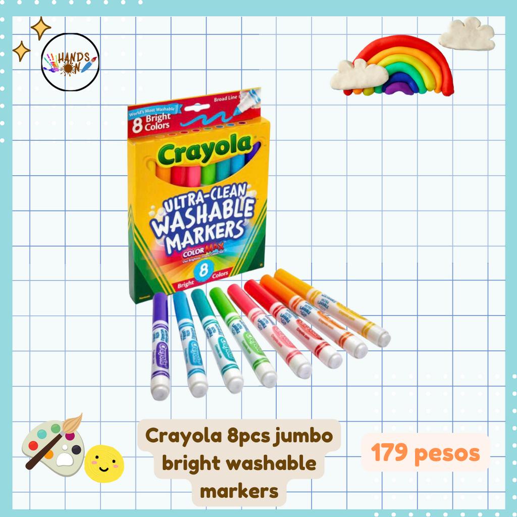 Hands On Crayola 8pcs Jumbo bright washable markers | Shopee Philippines