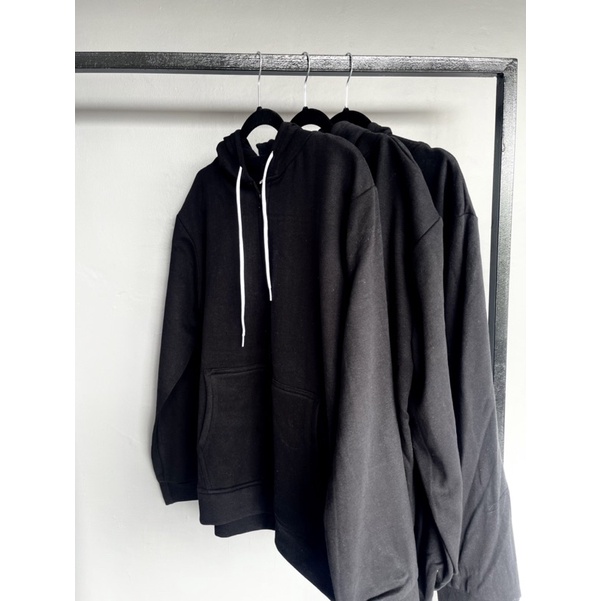 JACKET (ZIPPER) PLAIN COTTON JACKET HOODIE COMFY LOUNGE FASHION UNISEX ...