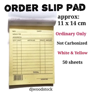 Shop order slip for Sale on Shopee Philippines