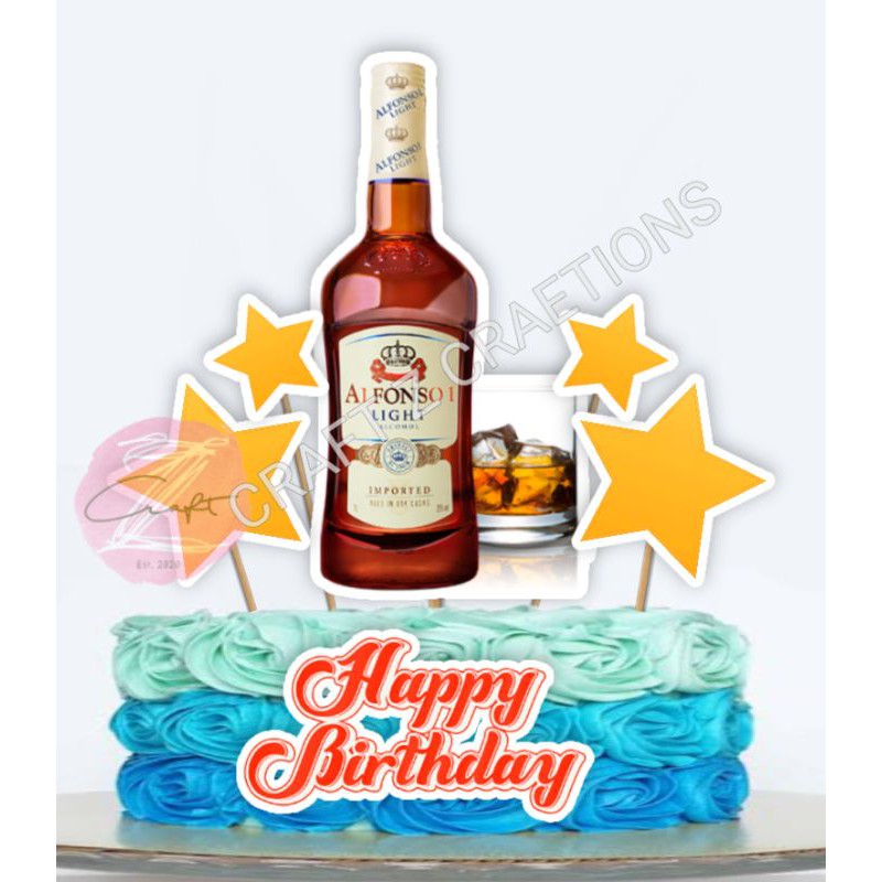 Alfonso Light Cake topper HAPPY BIRTHDAY | Shopee Philippines