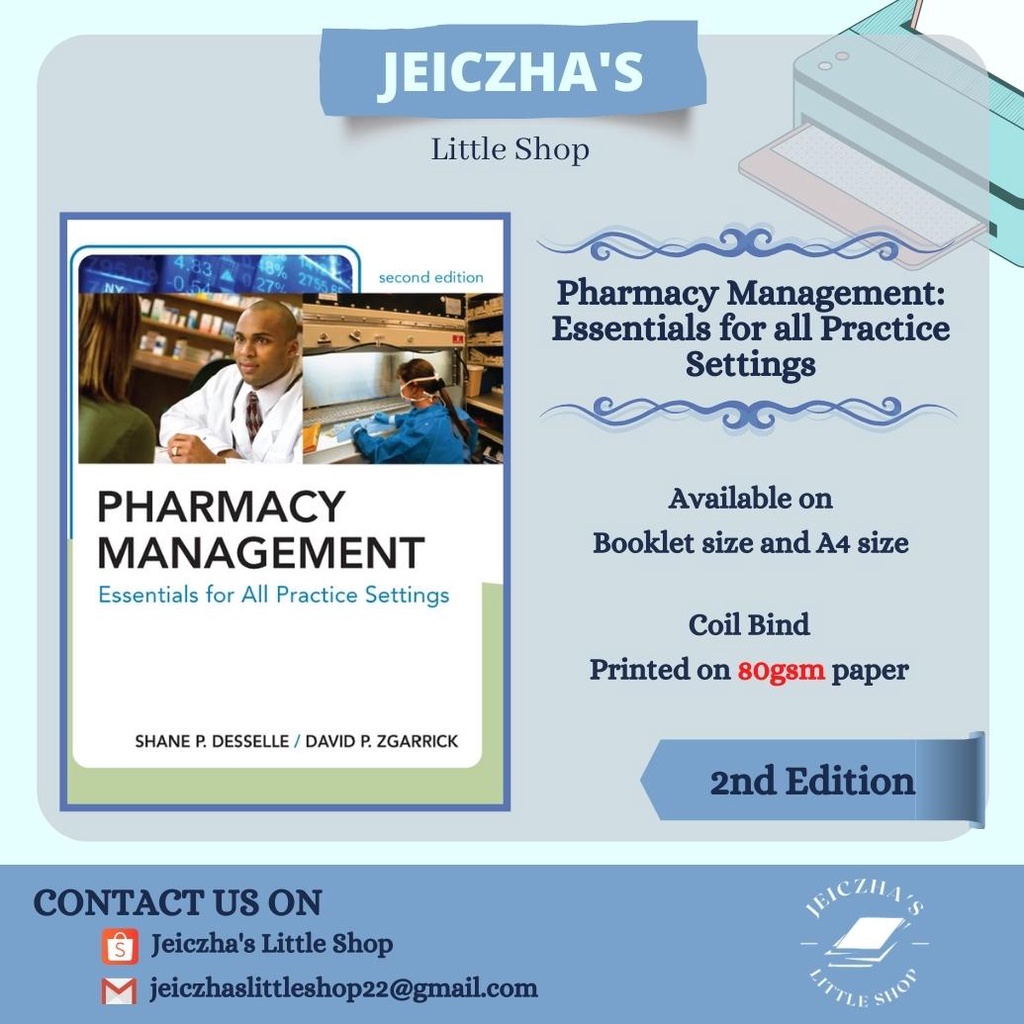 Pharmacy Management: Essentials for all Practice Settings [2nd Edition ...