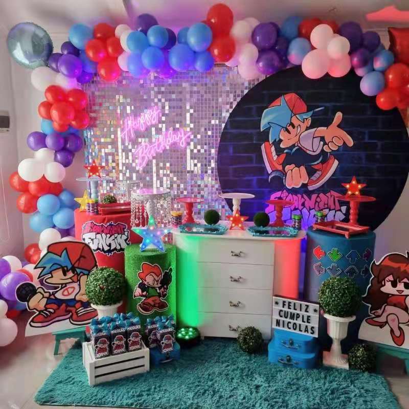 Friday Night Funkin Party Decorations Hot Game FNF Theme Disposable ...