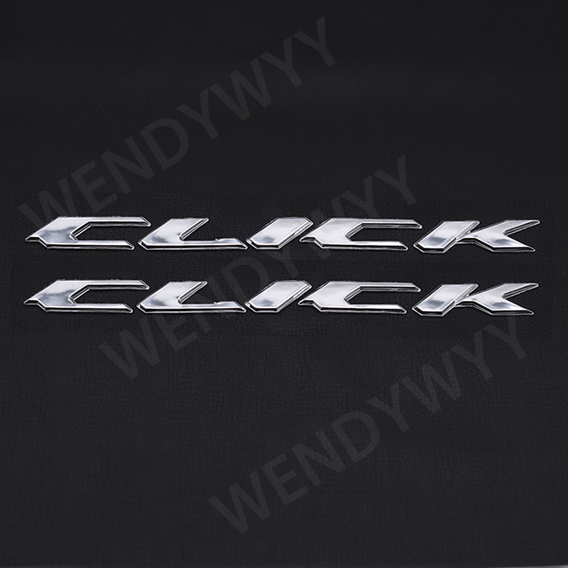 2pcs 3D Honda Click Emboss Letter Emblem Badge Decal Tank Wheel Sticker ...