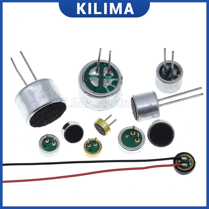 5Pcs Microphone MIC Condenser Electret Microphone Pickup 6x5mm 9x7mm 4 ...