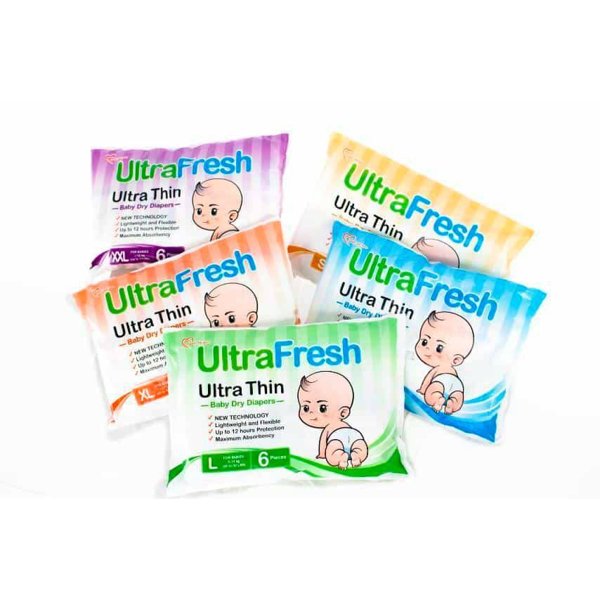 UltraFresh Diapers (6 diapers per pack) | Shopee Philippines