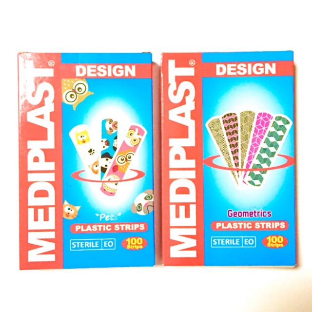 Mediplast Plastic Strip w/ Design Sterile Bandages (100 cts) | Shopee ...