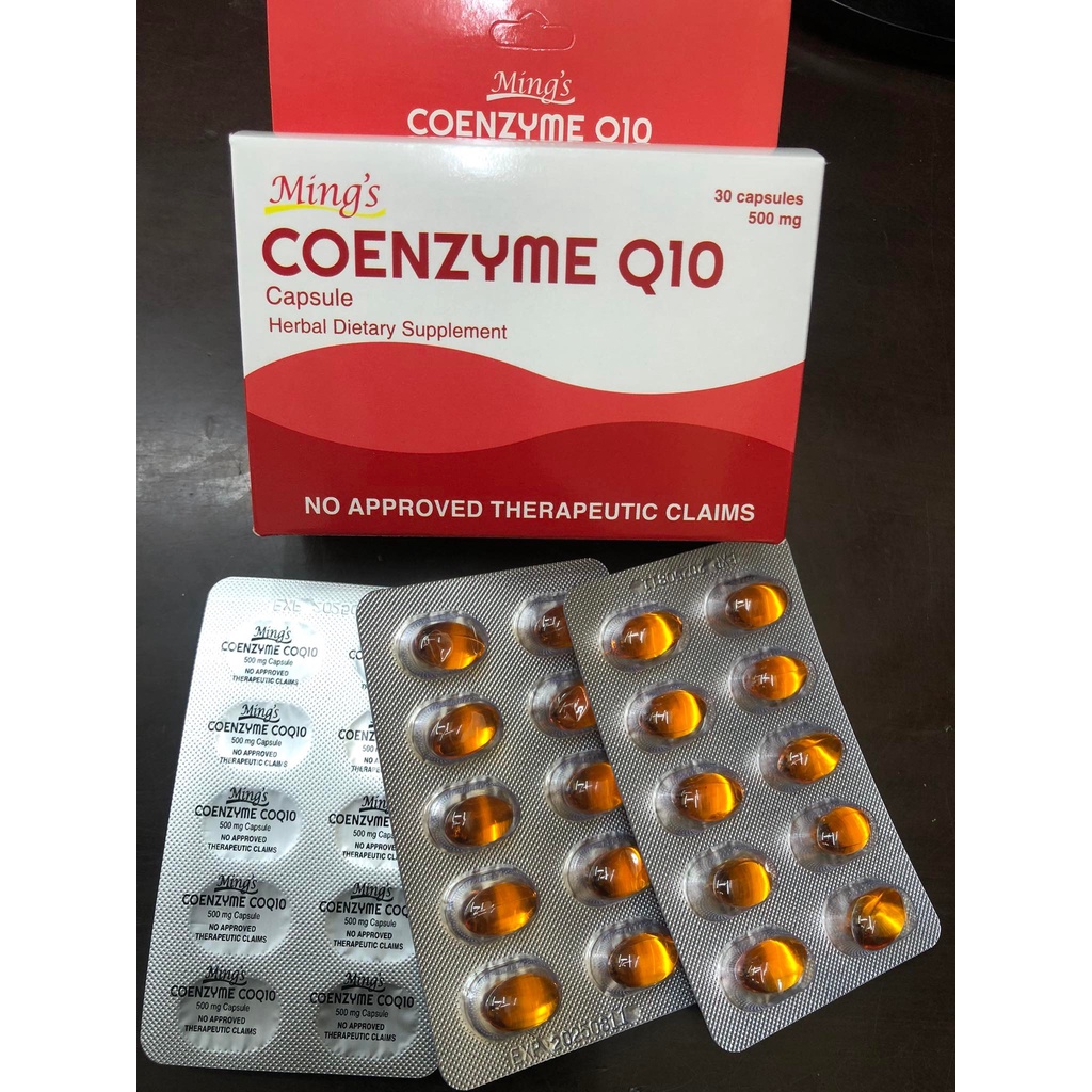 Ming's Co Enzyme Q10 Box 500mg 30 Capsule- New packaging ( Expiry 08/ ...