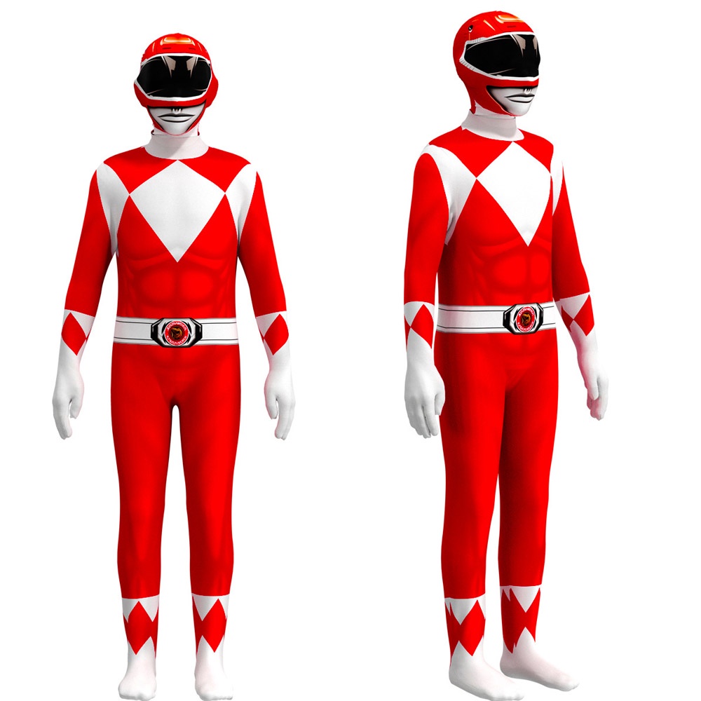 Power Samurai Sentai Shinkenger Rangers Lycra Kids Ranger Costumes ...