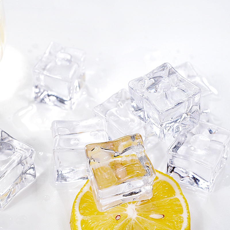 Simulation Large Ice Cubes Crushed Ice Props Fake Ice Cubes Photo Props ...