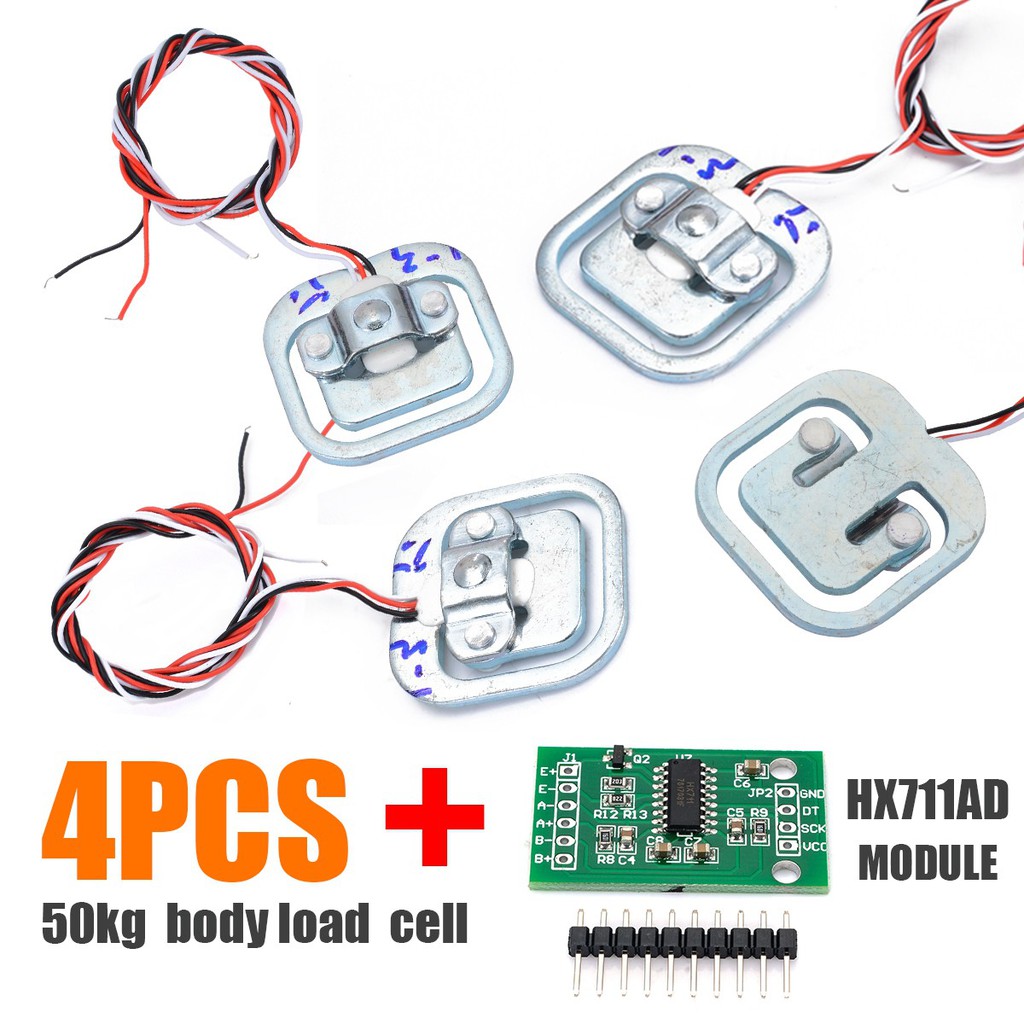 Tiger New 4pcs 50KG Body Load Cell Resistance Strain Weight Sensor ...